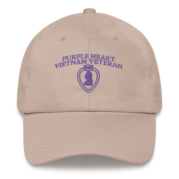 Purple Heart Vietnam Veteran Dad hat Baseball cap | Optimist Alpha